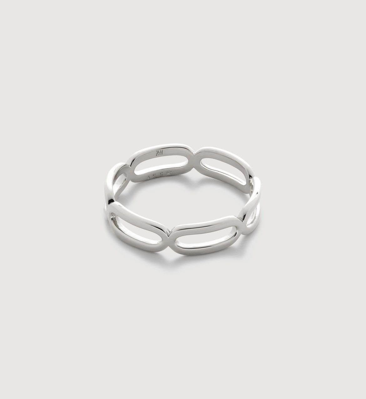 Paperclip Stacking Ring in Sterling Silver | Jewellery by Monica Vinader