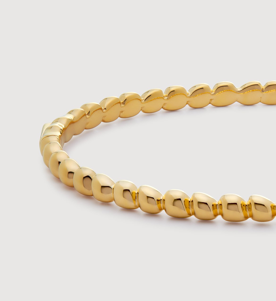 Nura Teardrop Bangle in 18k Gold Vermeil on Sterling Silver | Jewellery ...