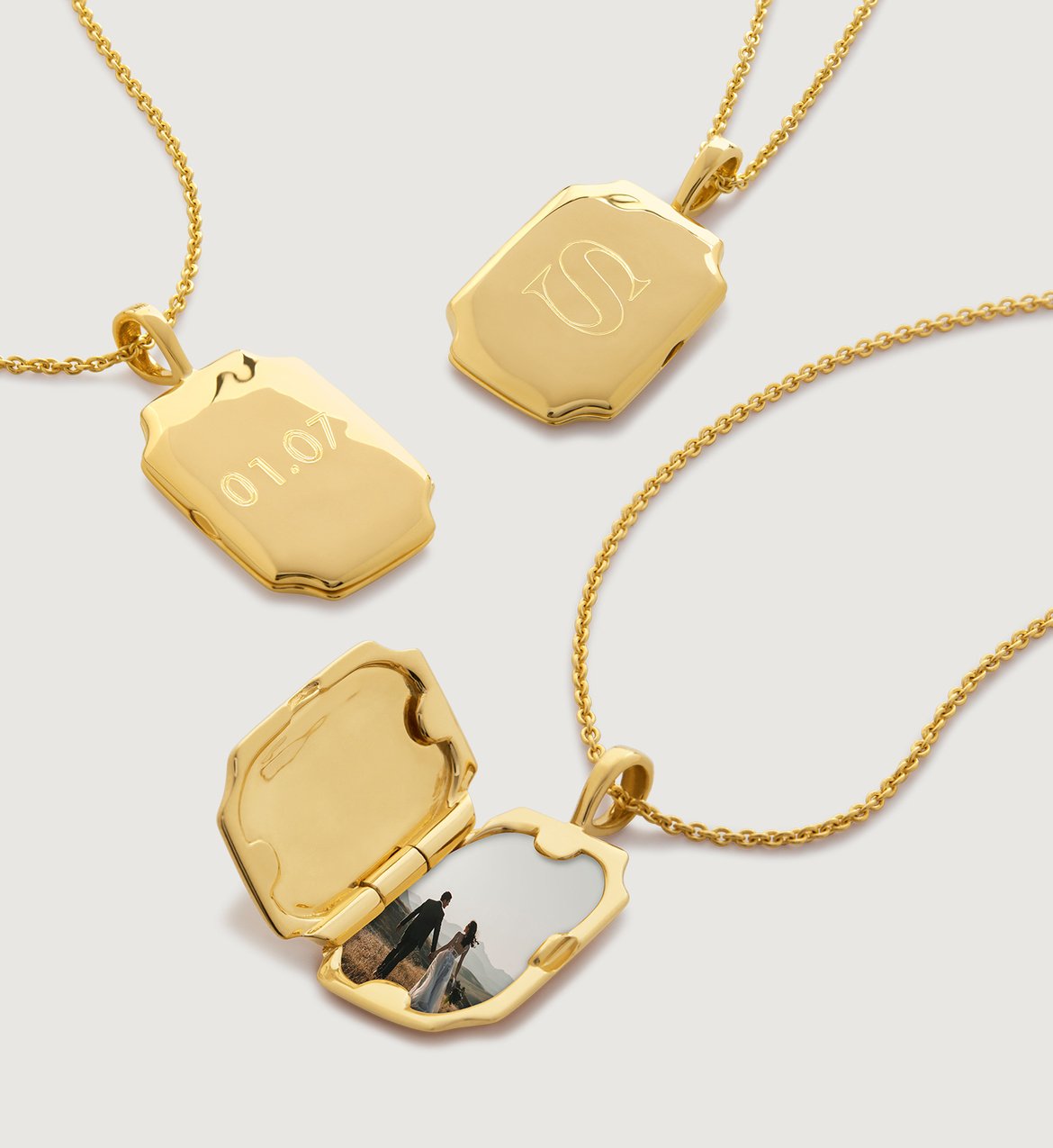 Signature Locket Necklace | Jewellery Sets | Monica Vinader