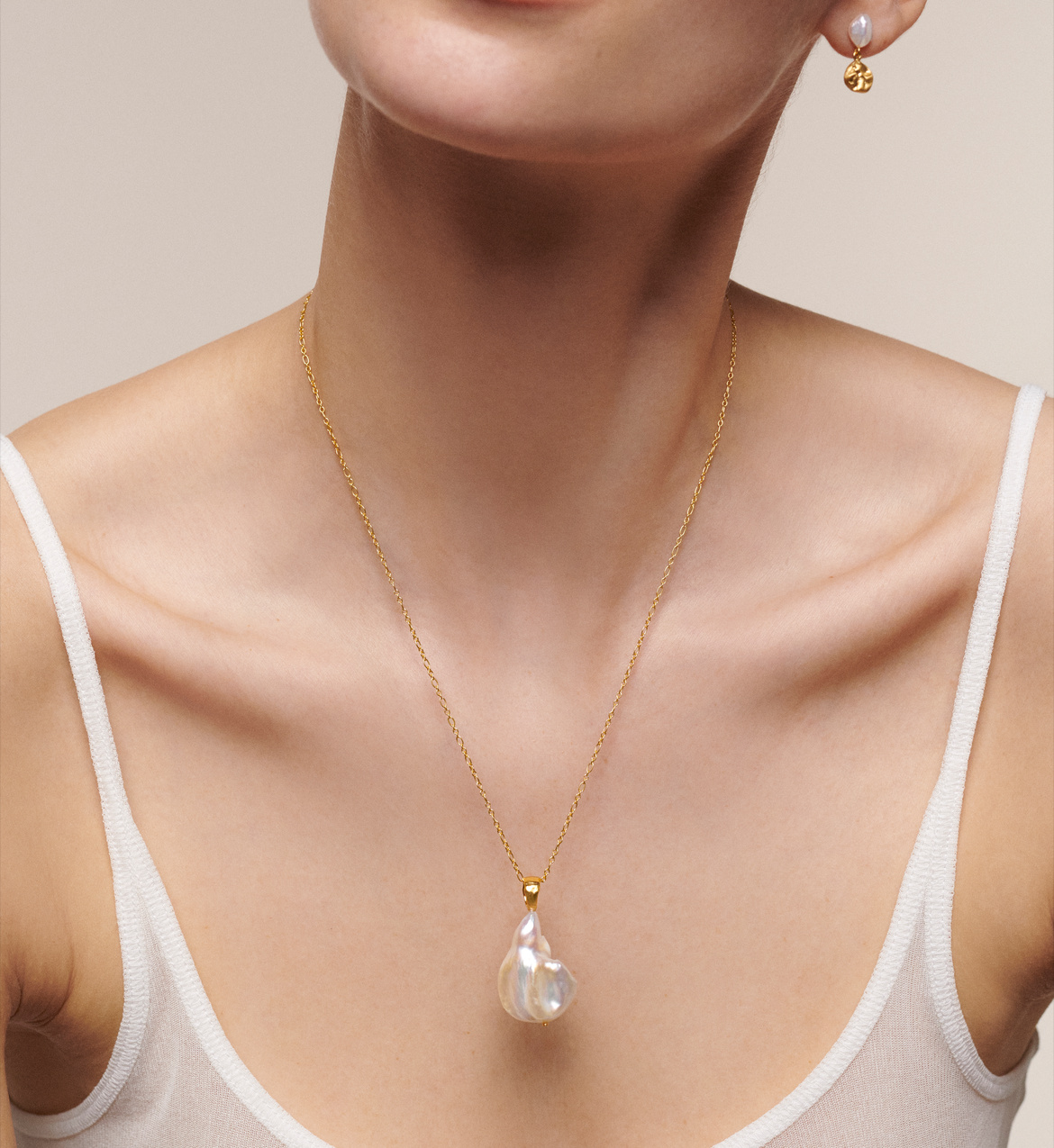 Capri Teardrop Pearl Charm Necklace Set | Jewellery Sets | Monica Vinader