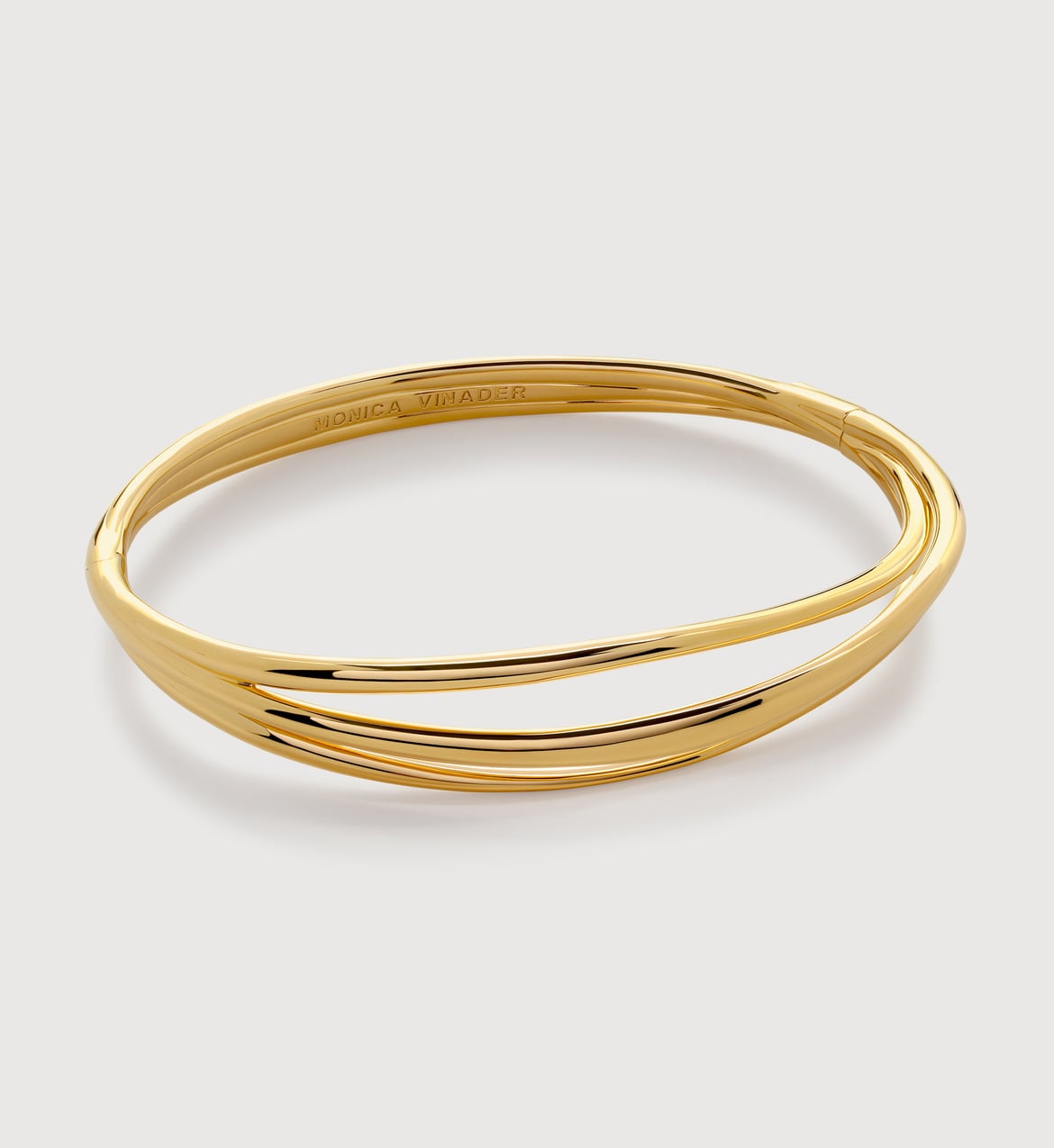 Nura Wrap Bangle in 18k Gold Vermeil on Sterling Silver | Jewellery by ...