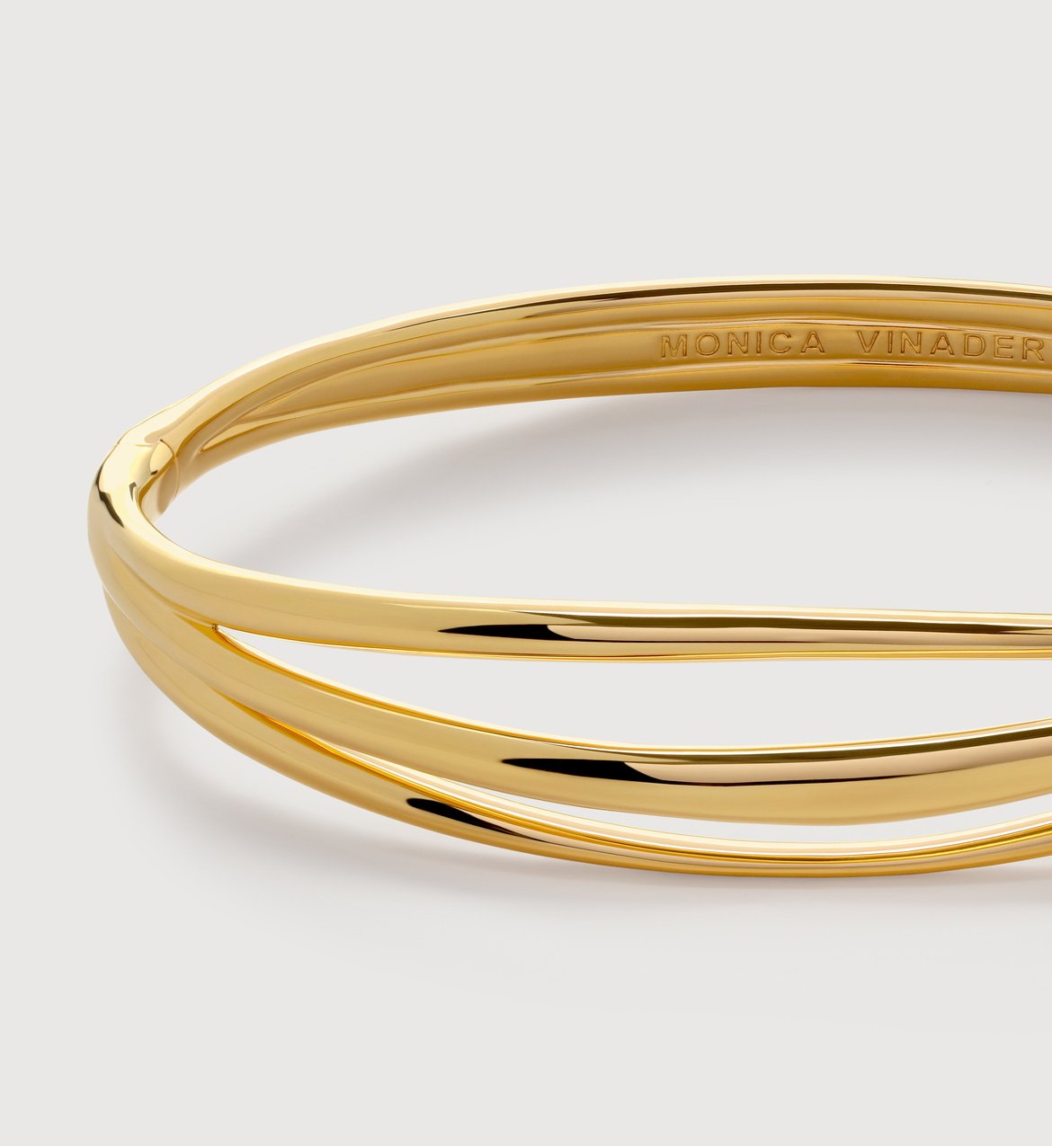 Nura Wrap Bangle in 18k Gold Vermeil on Sterling Silver | Jewellery by ...