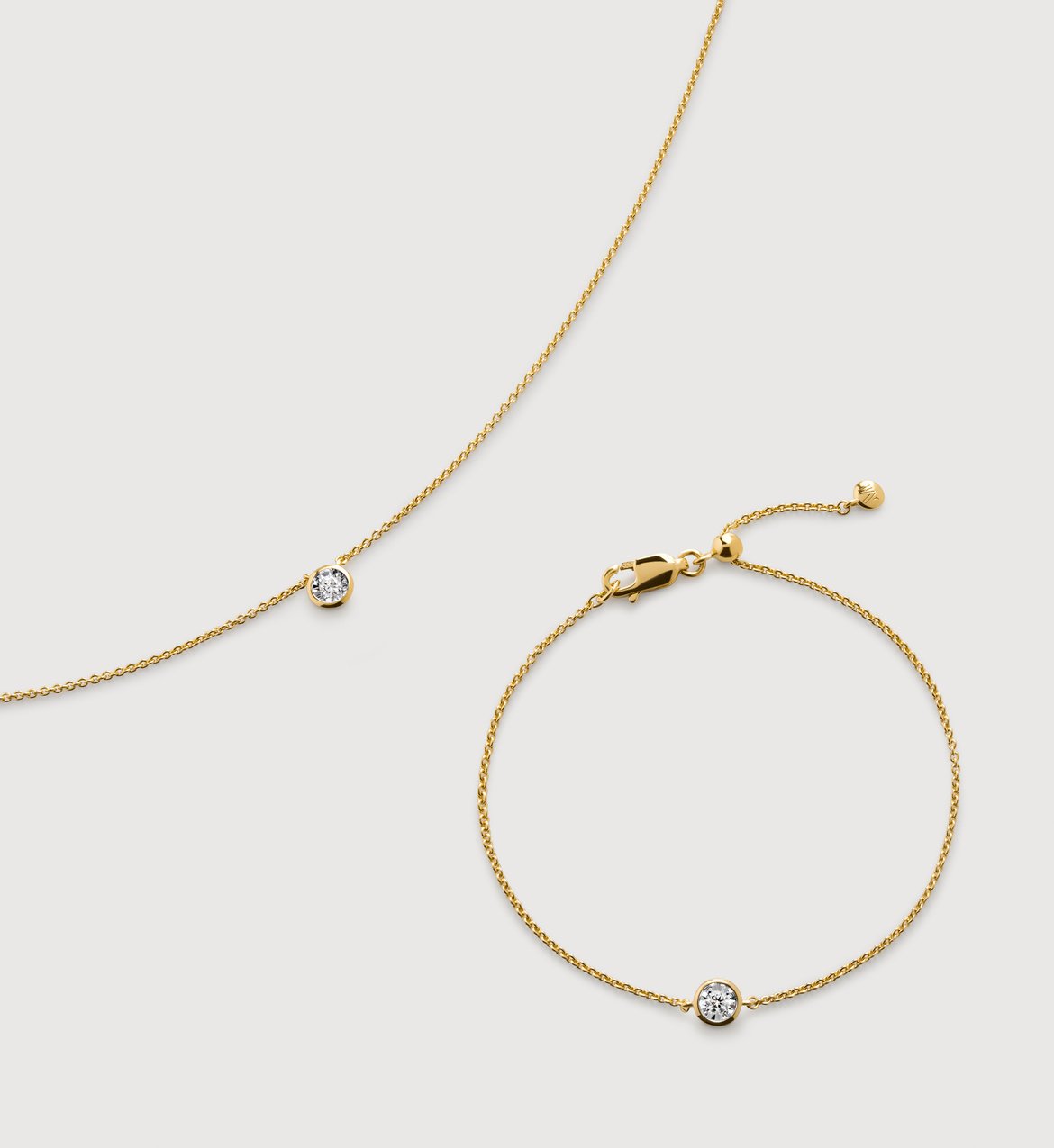 Lab Grown Diamond Solitaire Necklace and Bracelet Set | Jewellery Sets ...