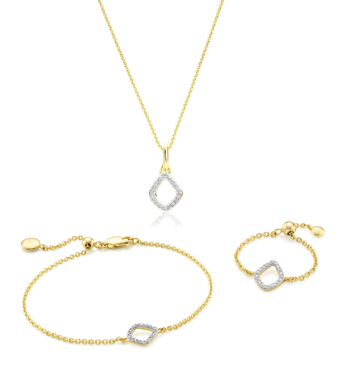 Riva Mini Kite Diamond Set | Jewellery Sets | Monica Vinader