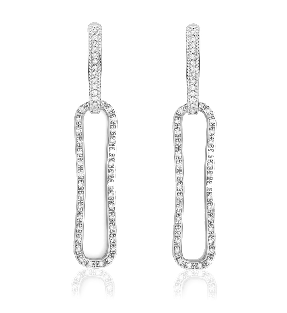 Alta Capture Diamond Link Huggie Earring Set | Jewellery Sets | Monica ...