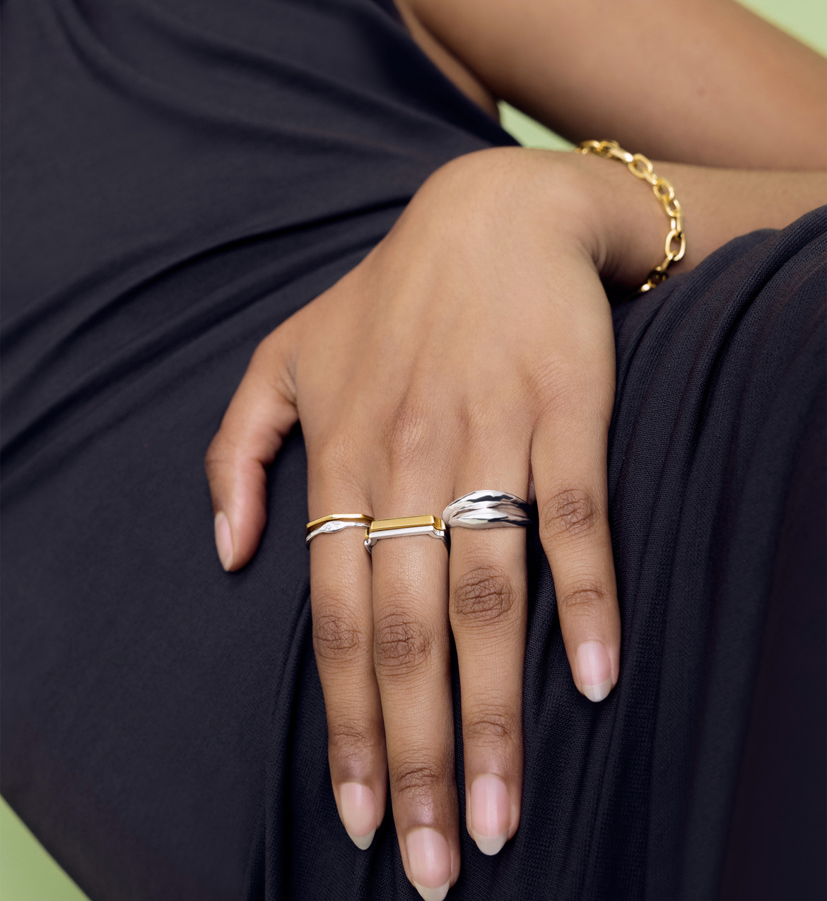 Signature Thin Ring in Sterling Silver | Jewellery by Monica Vinader