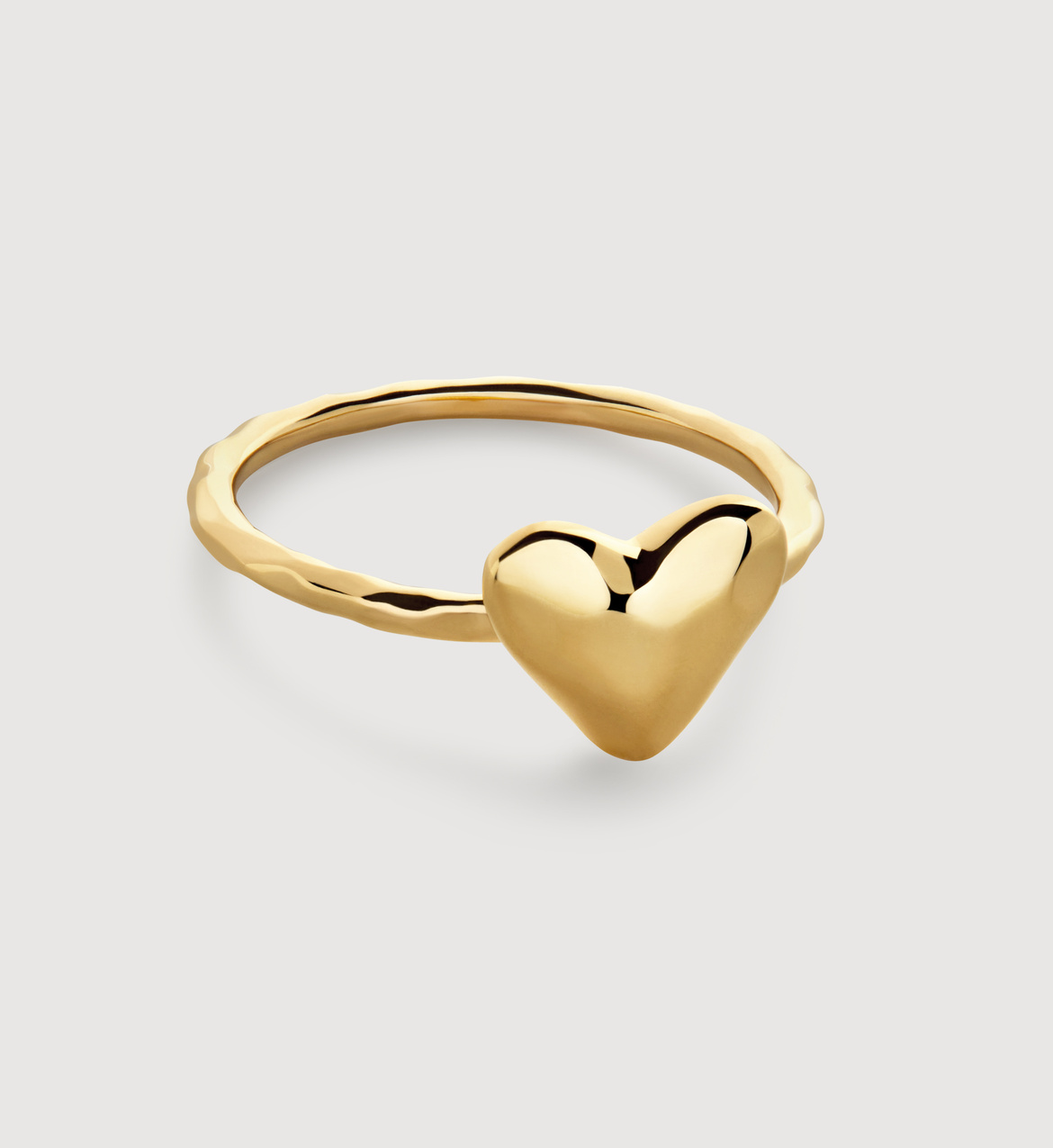 Heart Stacking Ring in 18k Gold Vermeil on Sterling Silver | Jewellery ...