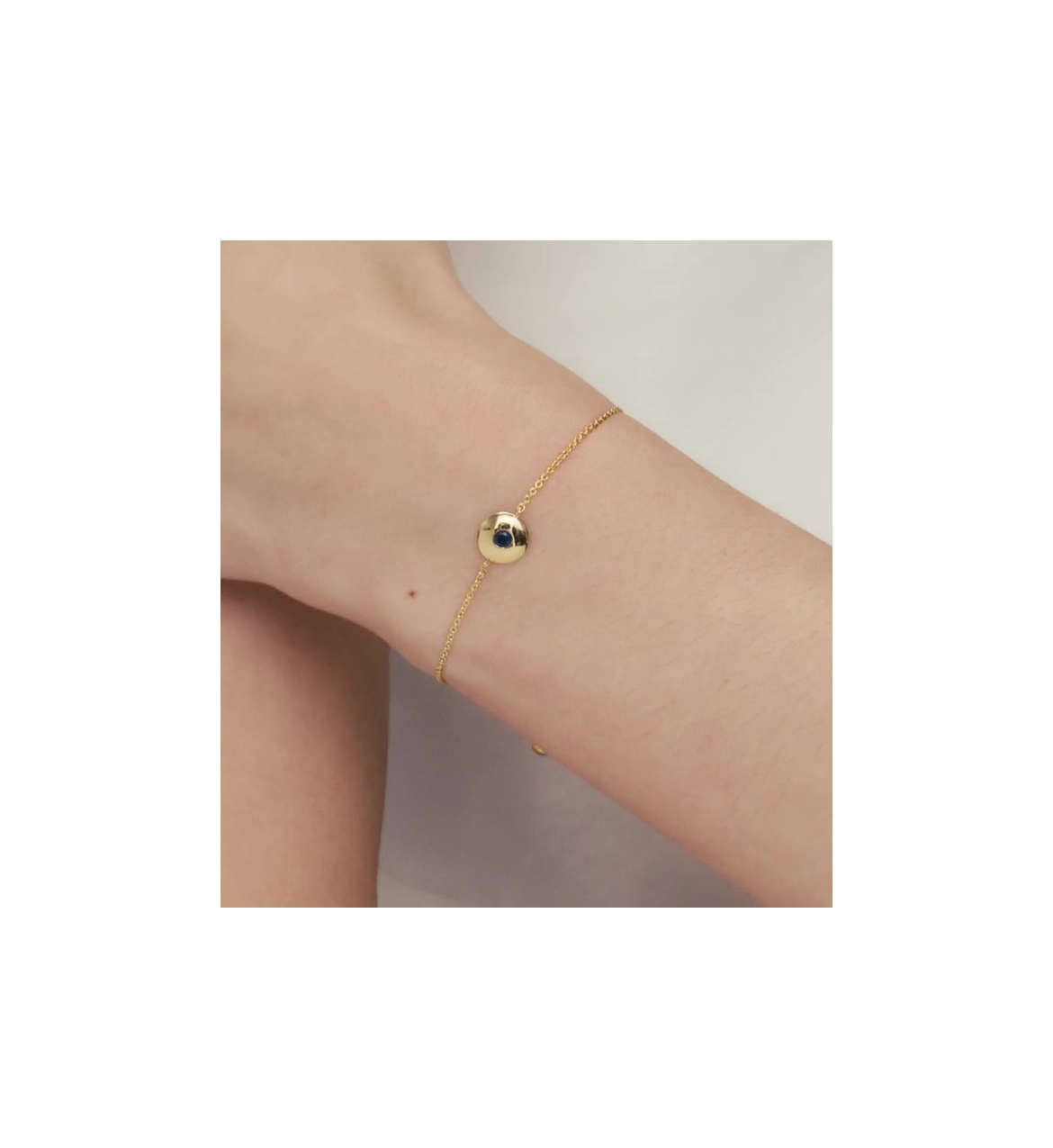 February Birthstone Chain Bracelet in 18k Gold Vermeil on Sterling ...