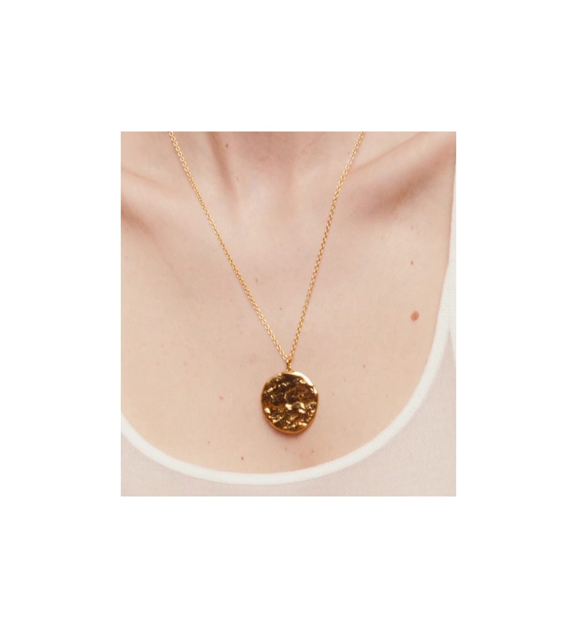 Capri Disc Pendant in 18k Gold Vermeil on Sterling Silver | Jewellery ...