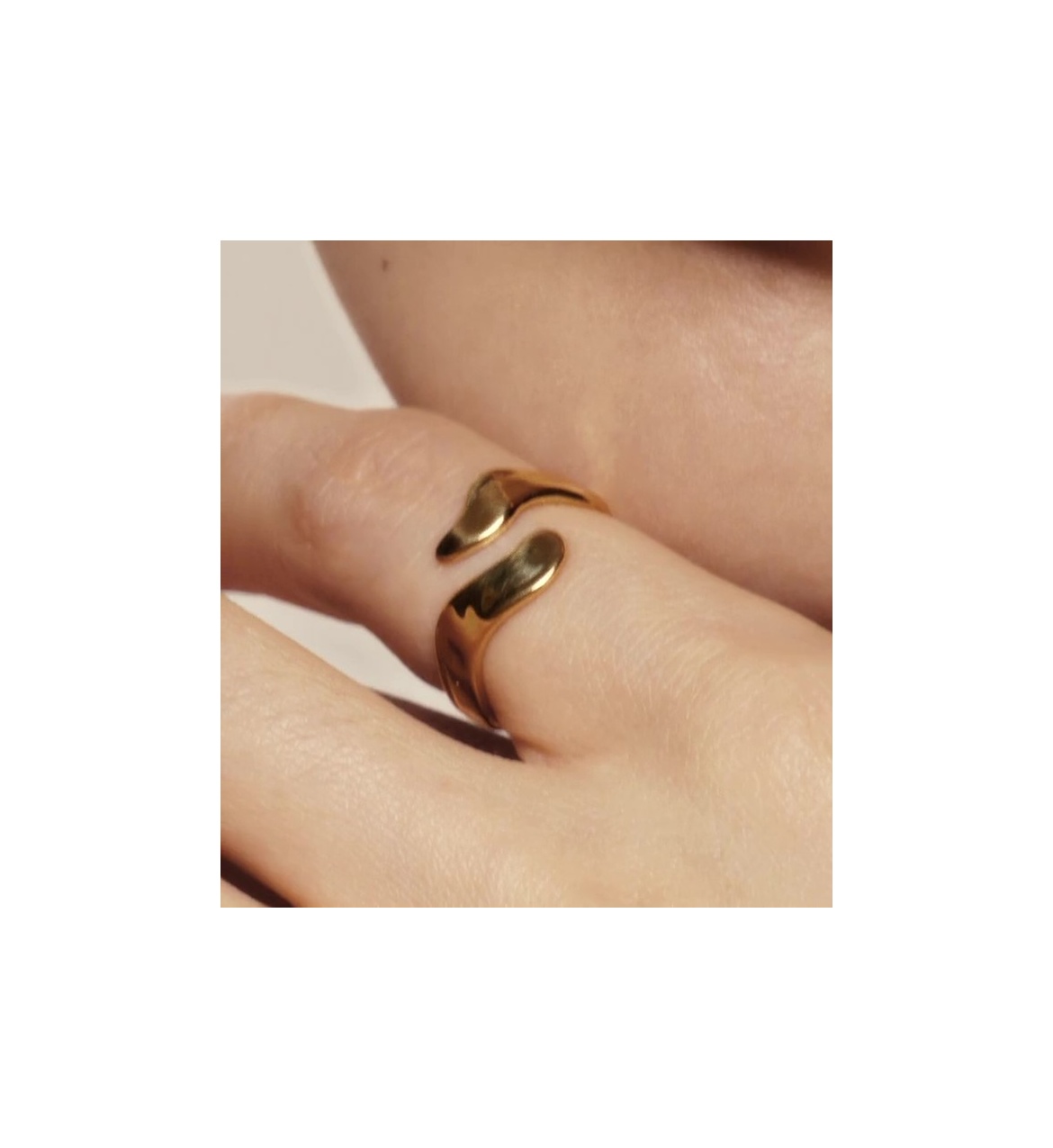 Wave Wrap Ring in 18k Gold Vermeil on Sterling Silver | Jewellery by Monica Vinader