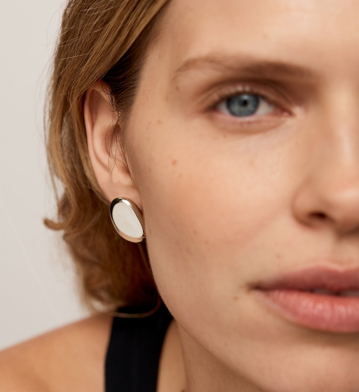Aria Bold Stud Earrings in Sterling Silver | Jewellery by Monica Vinader