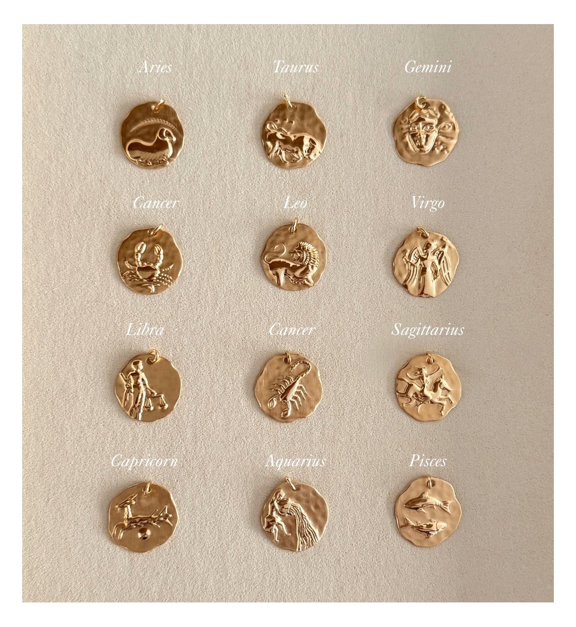 Aquarius Zodiac Chain Necklace in Sterling Silver | Jewellery by Monica ...