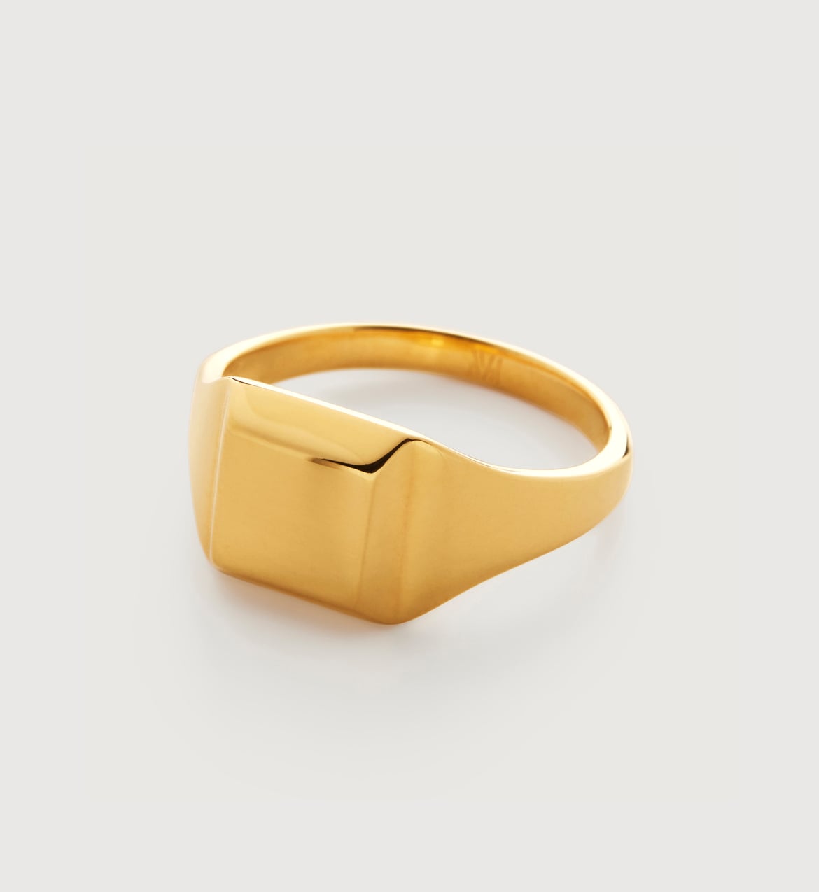 Signature Signet Ring in 18k Gold Vermeil on Sterling Silver ...