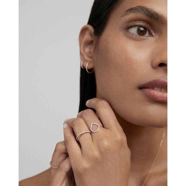Riva diamond hoop ring monica vinader store