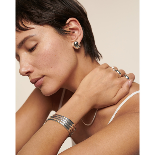 Sterling Silver Nura Reef Thin Bangle